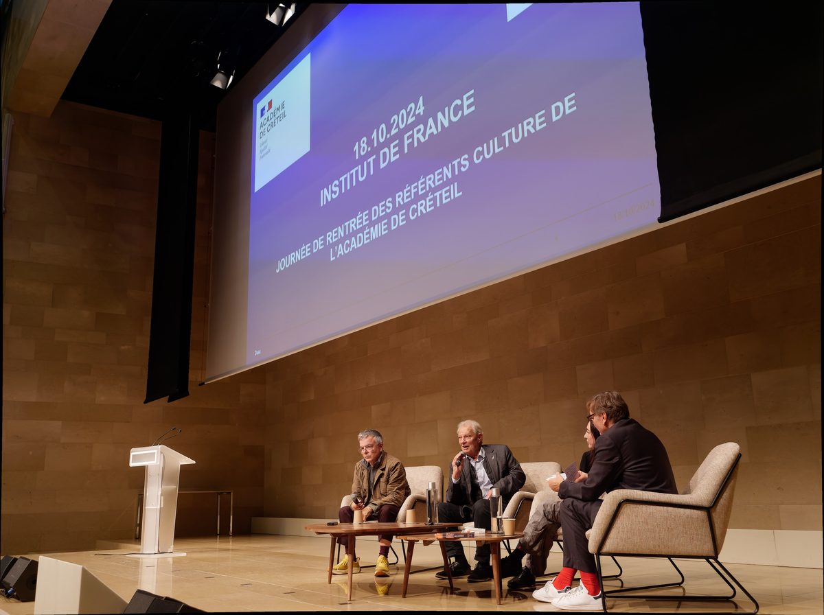 Jacques Rougerie at the start day of the cultural representants of the ...