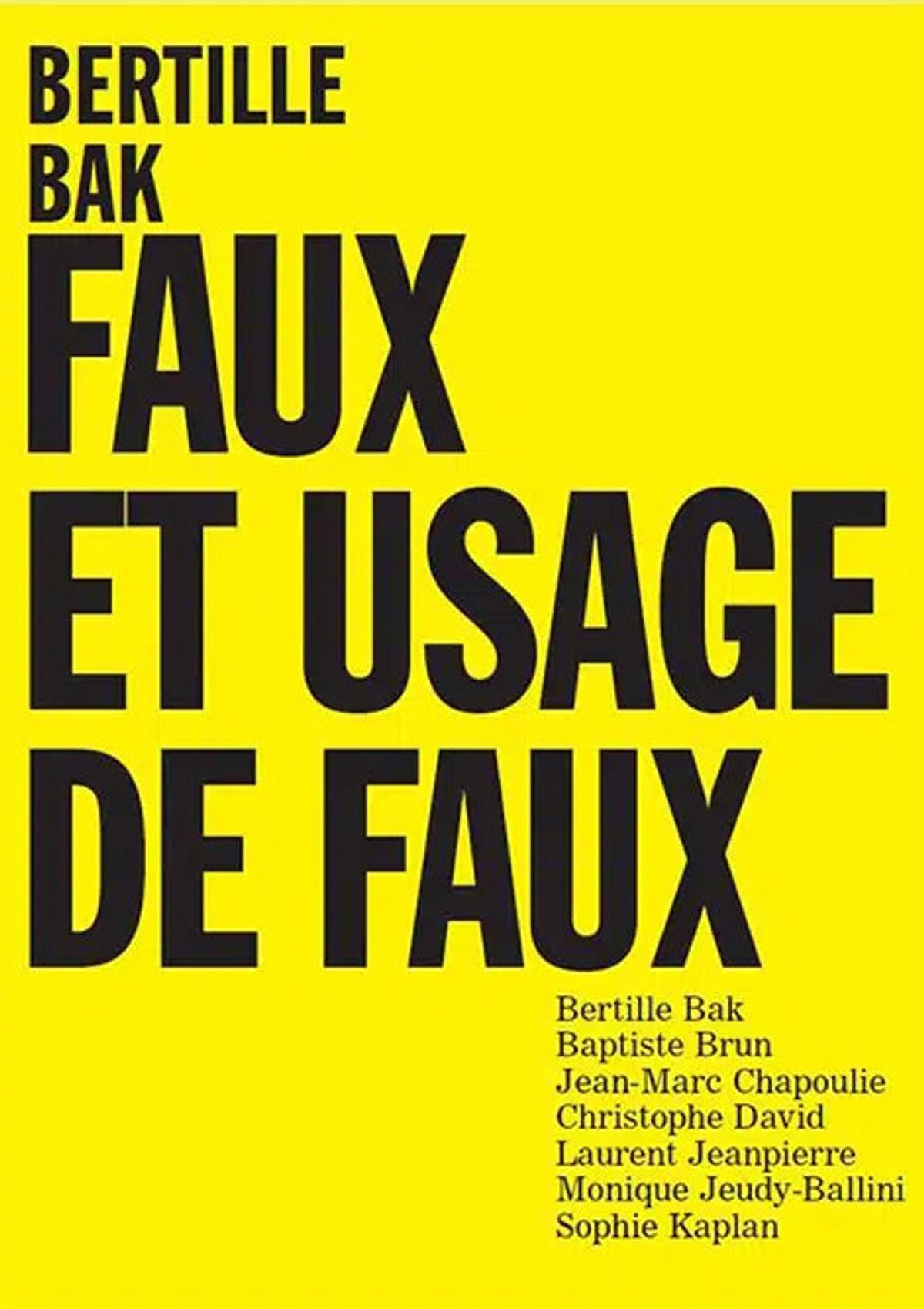 Bertille Bak : Faux et usage de faux | La Criée centre d'art contemporain