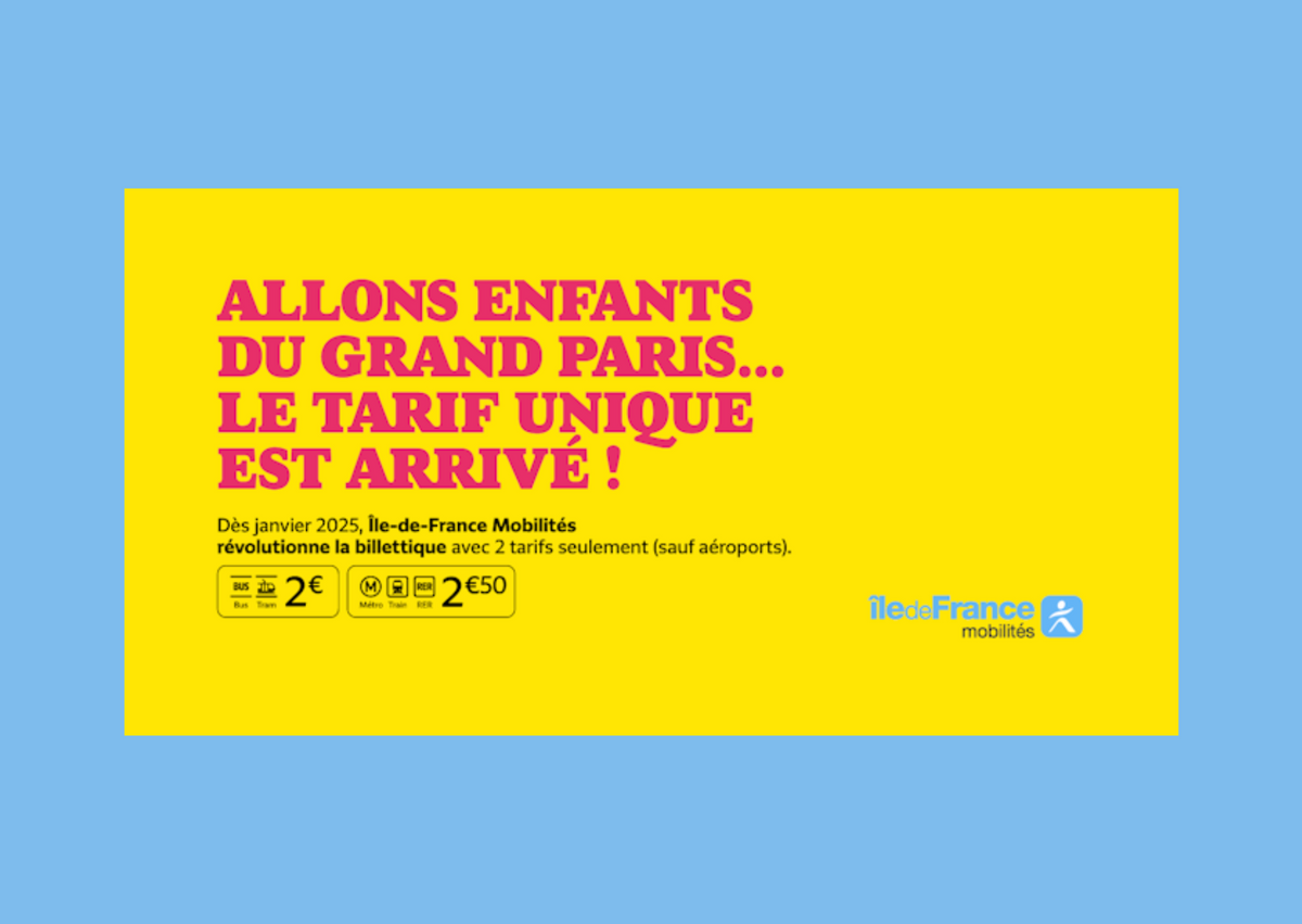 Allons enfants du Grand Paris... le tarif unique est arrivé ...