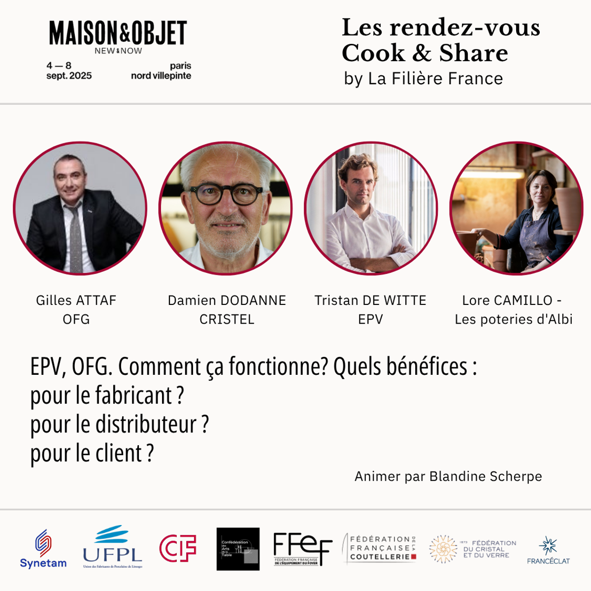 Les rendez-vous Cook & Share by La Filière France | Réseau Excellence