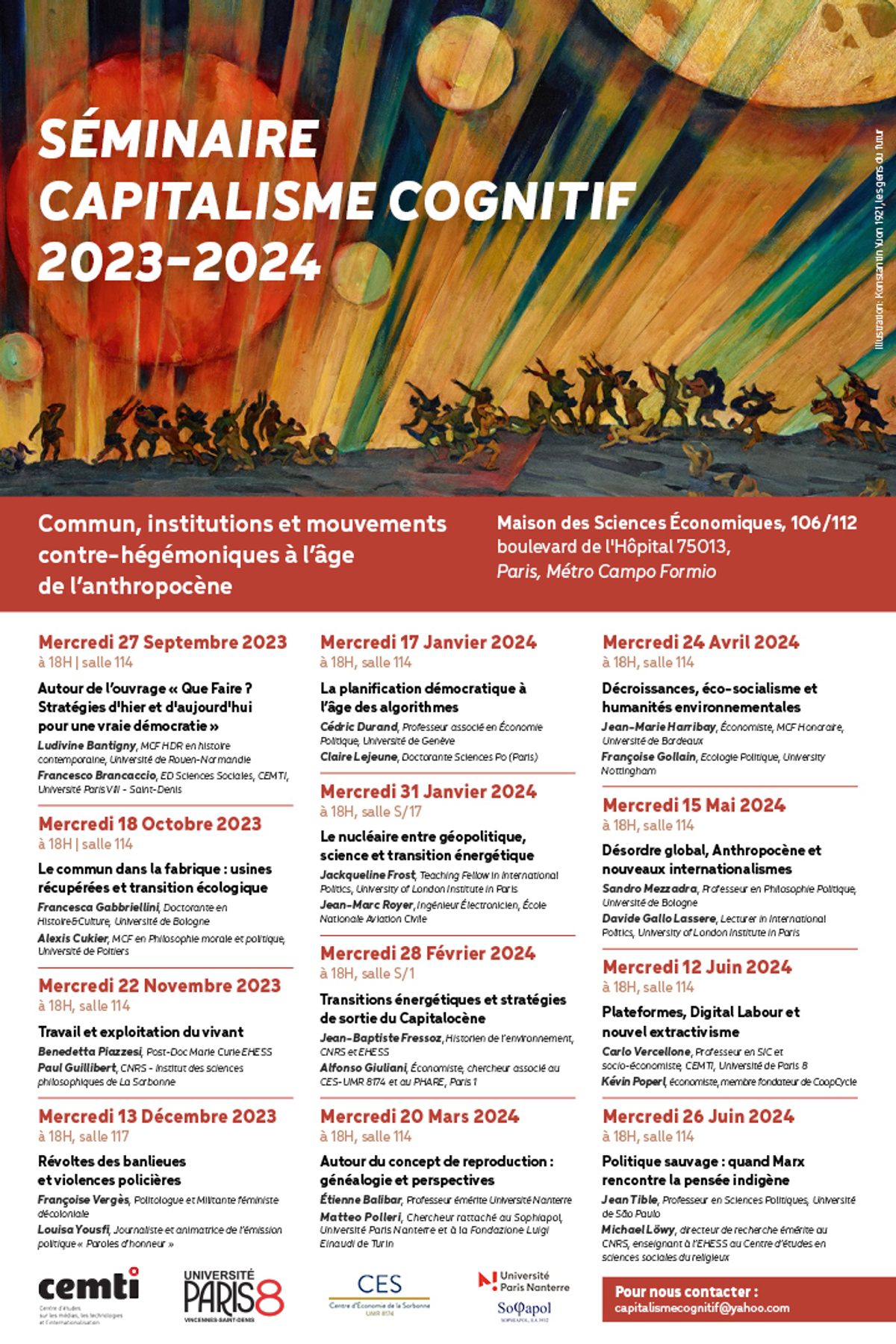 Séminaire Capitalisme Cognitif 2023-2024 | CÉMTI